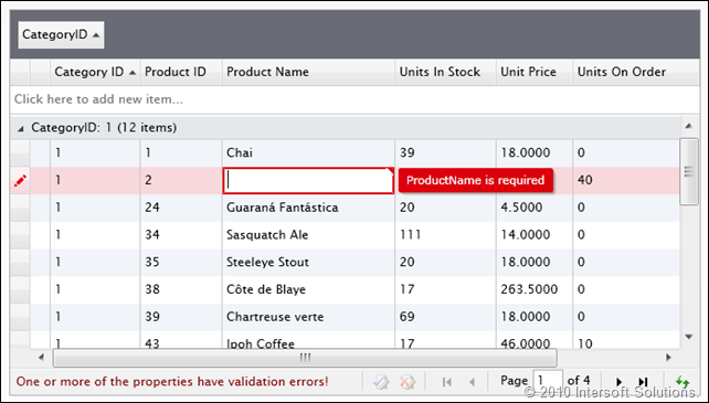 UXGridView CTP2: MVVM Data Editing | Intersoft Solutions Corporate Blog